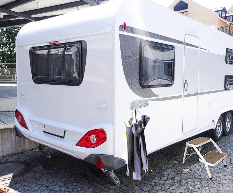 Kapstok voor rail systeem caravan